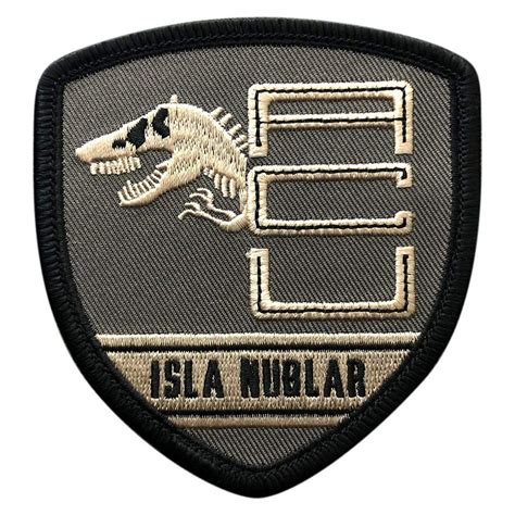 Acu Isla Nublar Jurassic World Patch Embroidered Hook Miltacusa