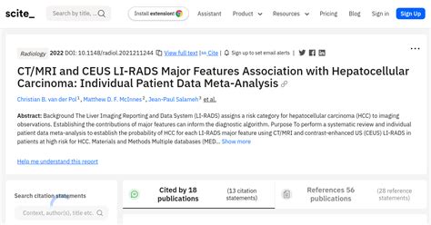 Ctmri And Ceus Li Rads Major Features Association With Hepatocellular Carcinoma Individual