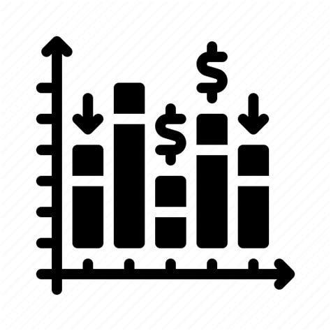 Bankrupt Bar Chart Economy Crisis Financial Decrease Icon Download On Iconfinder