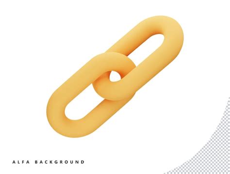Premium Psd Premium Connect Chain Multimedia User Interface Icon 3d