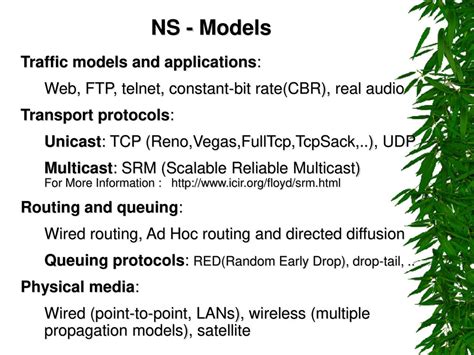 NS The Network Simulator Ppt Download