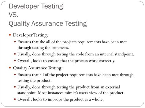 ppt software quality assurance automated testing techniques