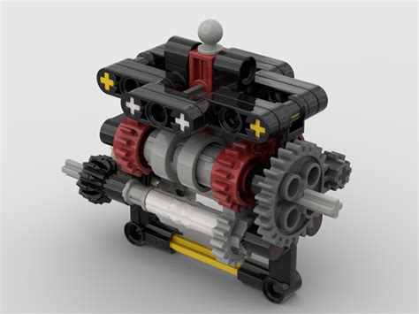 Lego Moc 4 Speed Gearbox By Thatbrickguy Rebrickable Build With Lego