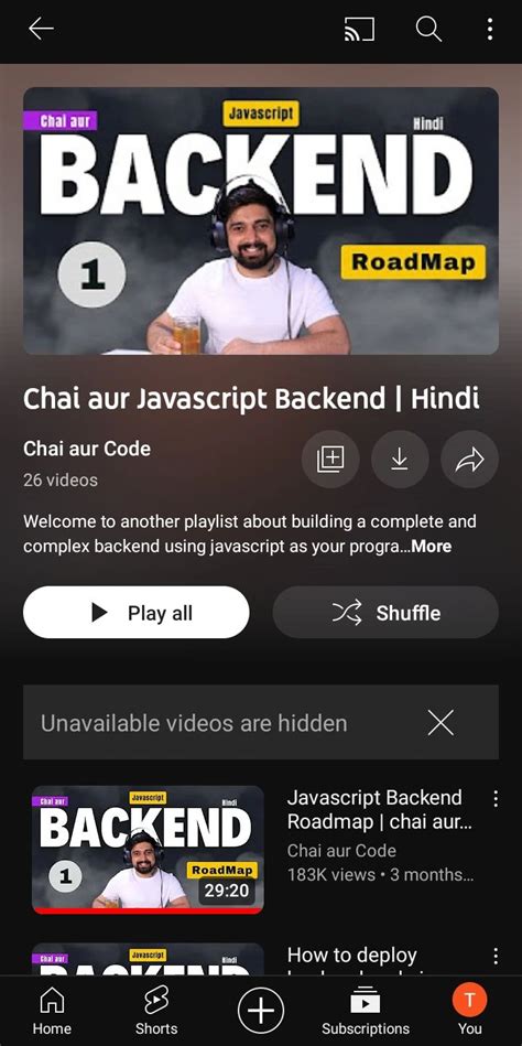 Chai Aur Javascript Backend Course By Hitesh Choudhary Tushar Sahu Posted On The Topic Linkedin
