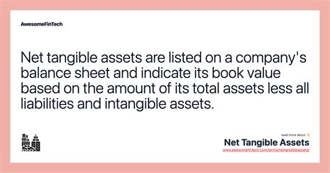 Net Tangible Assets Awesomefintech Blog