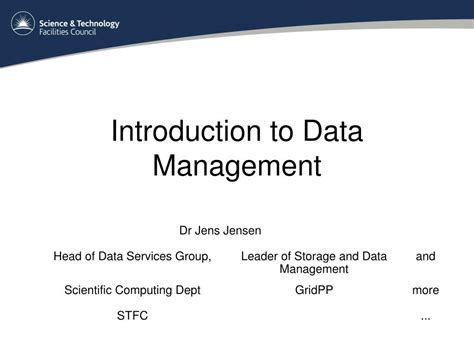 PPT Introduction To Data Management PowerPoint Presentation Free Download ID