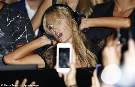 Paris Hilton Almost Has A Wardrobe Malfunction At Her Single Release