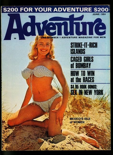 Adventure Pulp Magazine June 1967 Pin Up Cover Cheesecake Caged