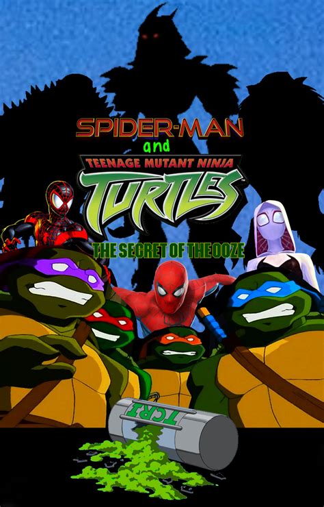Spider Man And Tmnt Secret Of The Ooze Poster By Elijahkosinski On