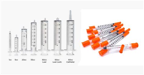 Insulin Syringes Different Types And Sizes Applications