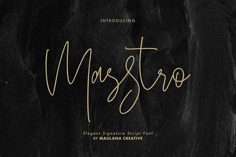 MASSTRO SIGNATURE FREE FONT Behance