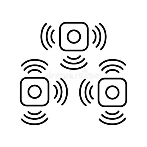 Sensors Line Icon Stock Vector Illustration Of Automation 350598142