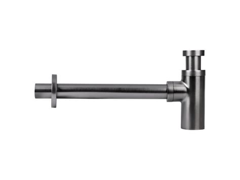 Differnz Siphon Lavabo Avec Tube Mural Gunmetal 50mm Hubo