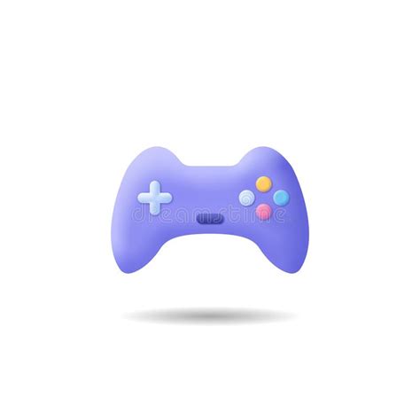Joystick Gamepad Game Console Or Game Controller Computer Gaming 3d Vector Icon Cartoon