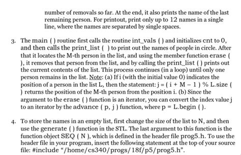 Solved The Problem Is Known As The Josephus Problem And