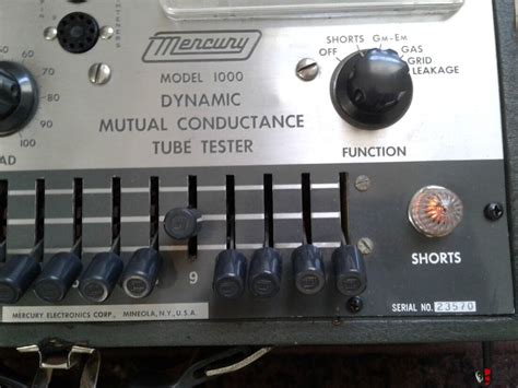 Mercury 1000 Tube Tester Complete With Original Manuals Photo 4404577