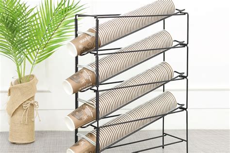 에코팩토리 테이크아웃컵 디스펜서 4단 컵홀더 카페용품 위시버킷