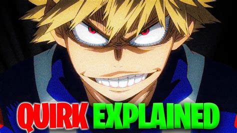 Katsuki Bakugos Quirk Explained My Hero Academia Quirks Youtube