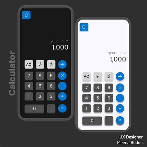 Calculator Dailyui Behance