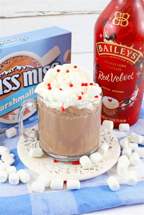 Baileys Red Velvet Hot Chocolate Kitchen Fun With My 3 Sons