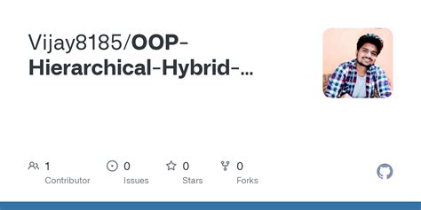 Github Vijay8185oop Hierarchical Hybrid Inheritance