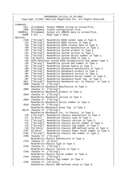 Ami Commands Pdf Computer Architecture Bios