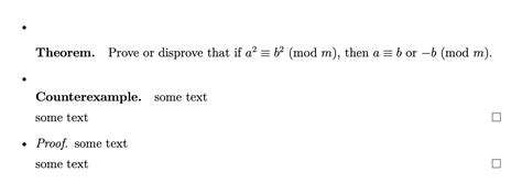 Spacing Theorems In Itemize Enumerate Do Not Align With Bullets TeX LaTeX Stack Exchange