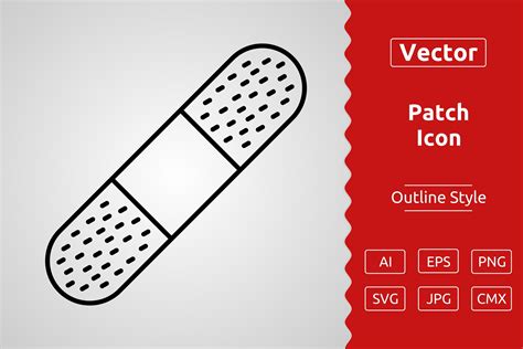 Vector Patch Outline Icon Graphic By Muhammad Atiq · Creative Fabrica