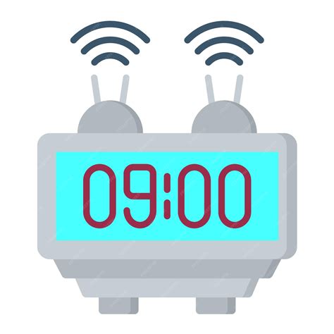 Premium Vector Smart Clock Flat Illustration