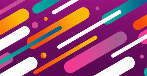Premium Vector Modern Abstraction Composition Made Of Various Rounded