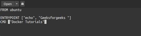 Difference Between RUN Vs CMD Vs ENTRYPOINT Docker Commands GeeksforGeeks