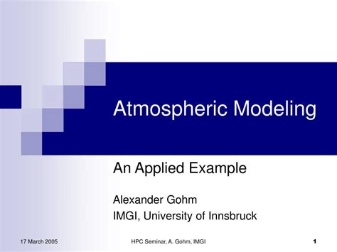 Ppt Atmospheric Modeling Powerpoint Presentation Free Download Id