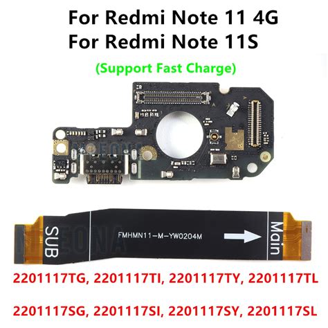 Usb Charging Port Dock Plug Connector Charger Board Flex Cable For Xiaomi Redmi Note G S