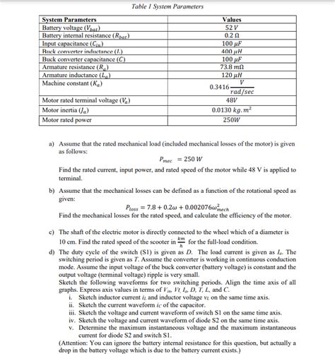 Part I Simplified System Structure And Electrical Chegg