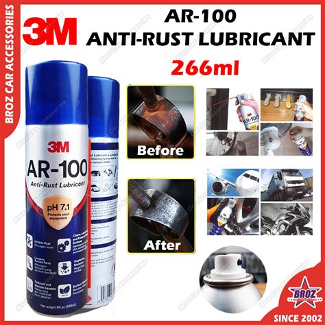 3m Ar 100 Anti Rust Lubricant Aerosal 266 Ml For Home Car Metal