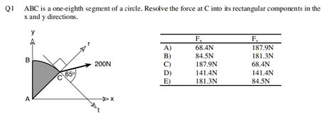 Solved Abc Is A One Eighth Segment Of A Circle Resolve The
