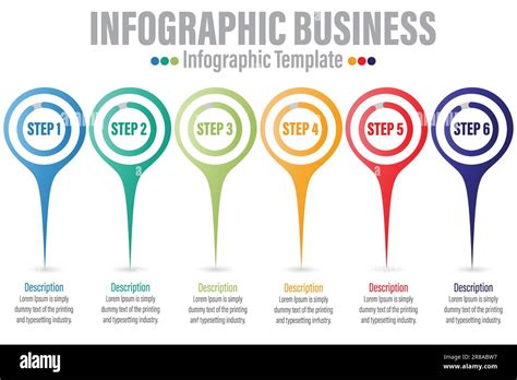 Business Infografik Vorlage Die Visualisierung Von Daten Kann Für