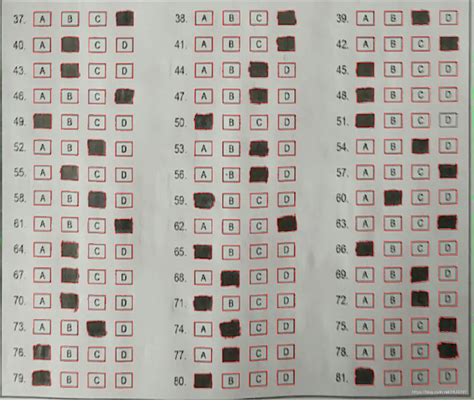 计算机竞赛 机器视觉opencv答题卡识别系统 Csdn博客