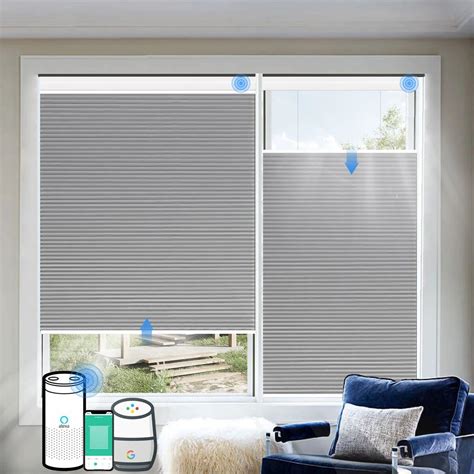 Motorized Cellular Blinds Honeycomb Bottom Up Top Down Shades Battery Blind For Window Bedroom