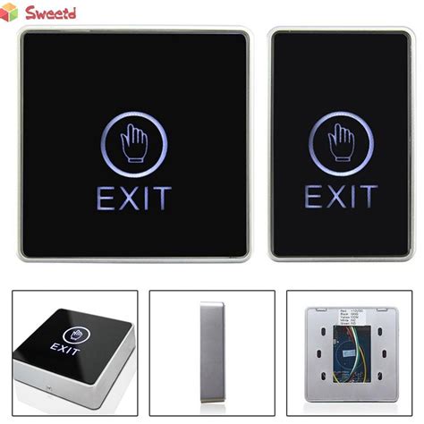 Access Control Button With Backlight Led Indicator Infrared Door Switch For Exit Shopee Malaysia