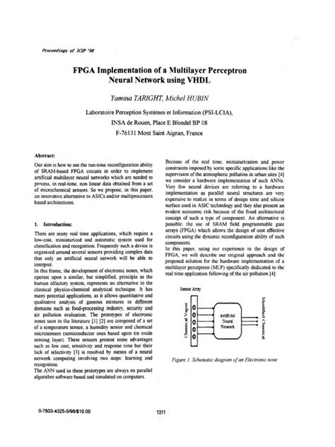 fpga implementation of a multilayer perceptron neural network using