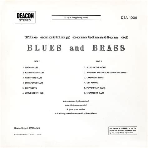 Blues And Brass The Exciting Combination Of Cover Heaven