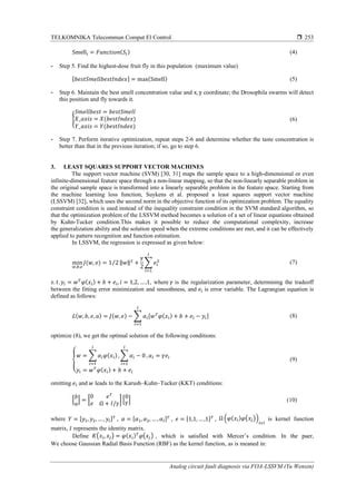 Analog Circuit Fault Diagnosis Via FOA LSSVM PDF Technology Industry Industries