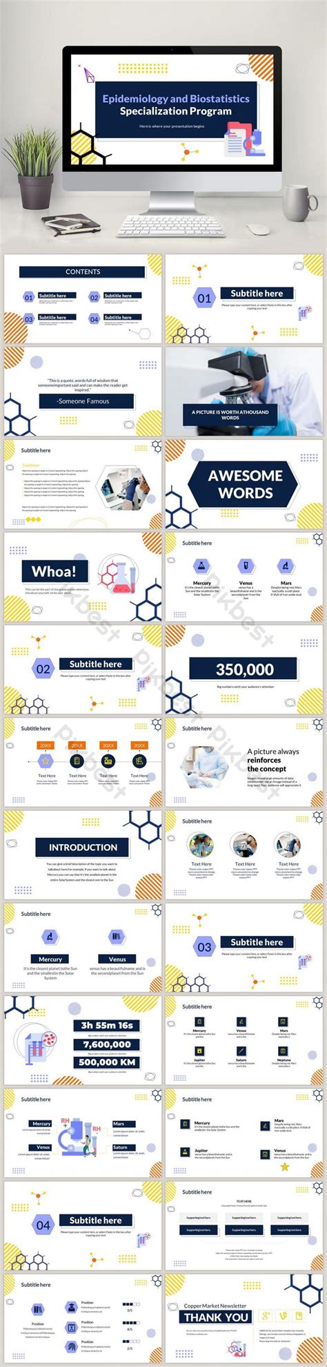 Epidemiology And Biostatistics Specialization Program Presentation Blue