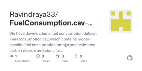 Github Ravindraya33fuelconsumptioncsv With Python We Have Downloaded A Fuel Consumption