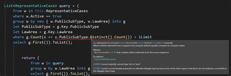 How To Convert A Linq Statement From Vb To C Stack Overflow