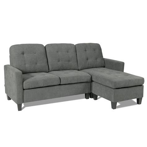 Costway Convertible Sectional Sofa Couch L Shaped Couch Wreversible