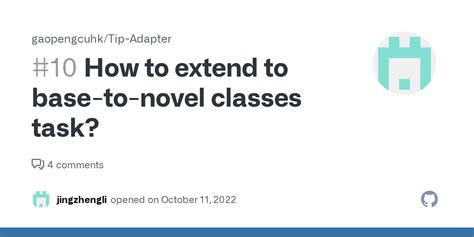 How To Extend To Base To Novel Classes Task Issue Gaopengcuhk Tip Adapter GitHub