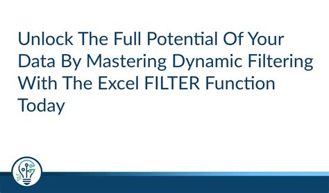 Master Excel Filter Function Guide
