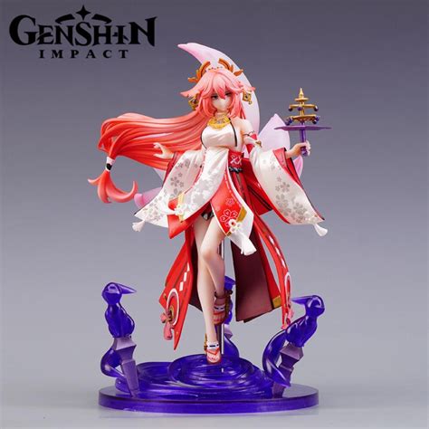 Genshin Impact Yae Miko Astute Amusement Fox Form 24cm Action Figure